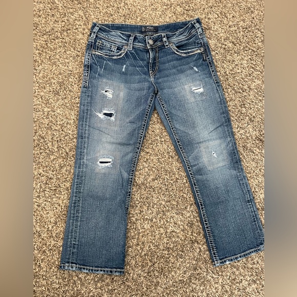 Silver Jeans | Jeans | Silver Suki Mid Capriwaist 32 | Poshmark